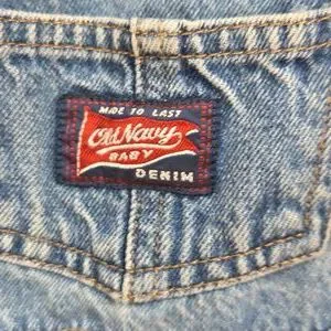 Old Navy | Bottoms | Vintage Old Navy Blue Jeans Babies Denim Cargo ...